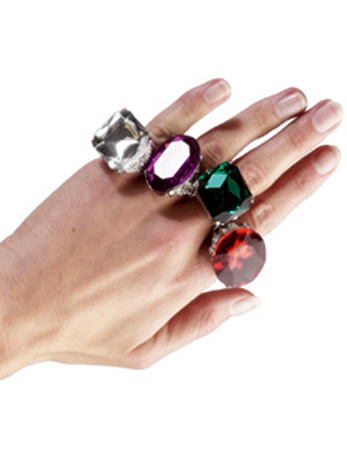 Jewelled Ring Accessory - Angels Fancy Dress
